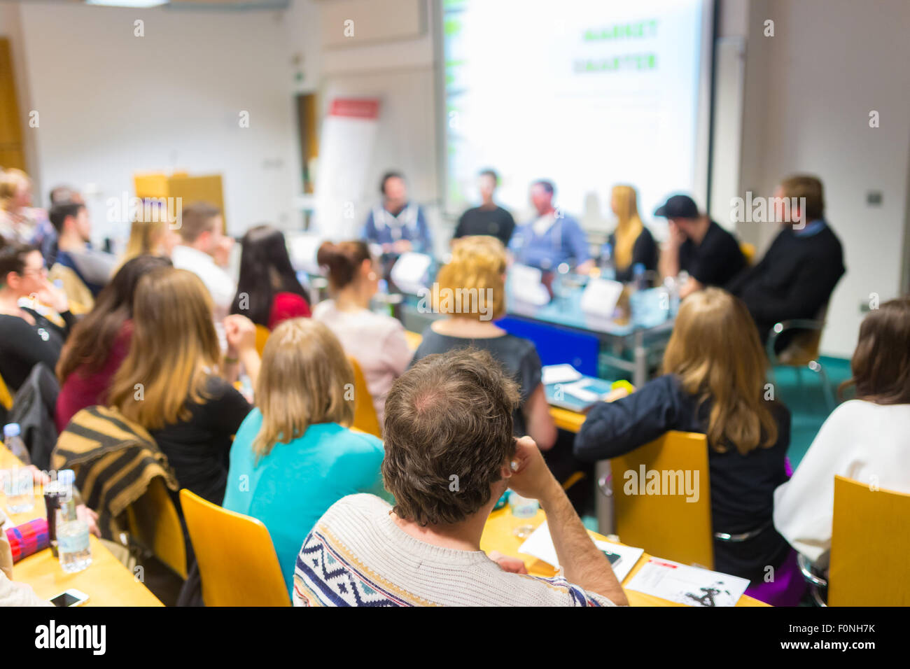 Workshop at university lecture hall Stock Photo - Alamy