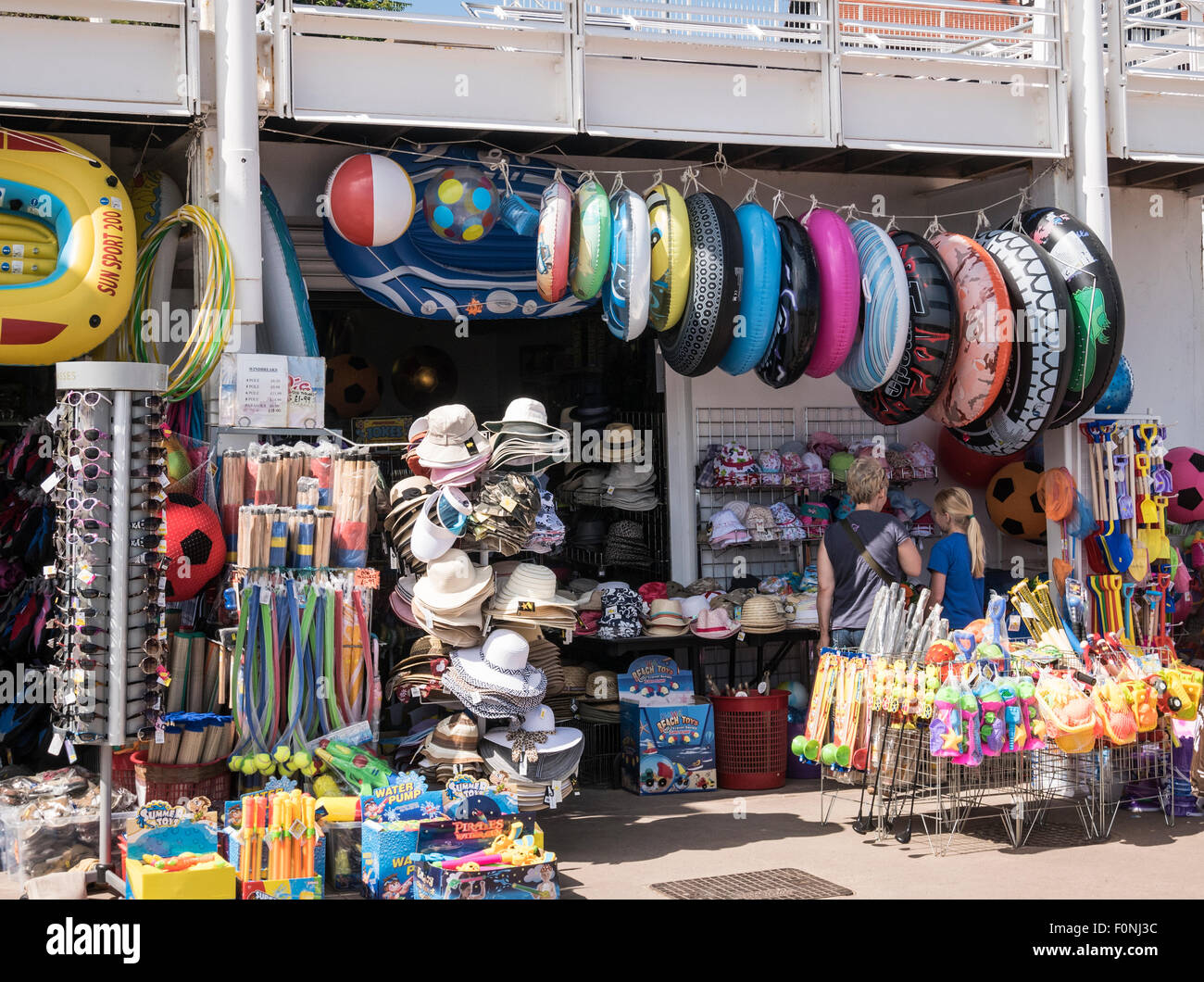 Seaside store Yorkshire UK Stock Photo - Alamy