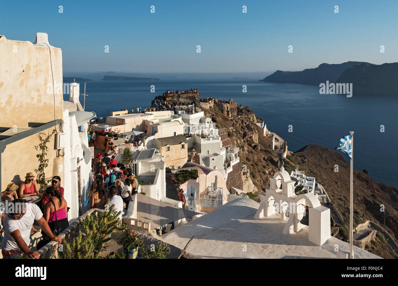 Santorini oia castle hi-res stock photography and images - Alamy