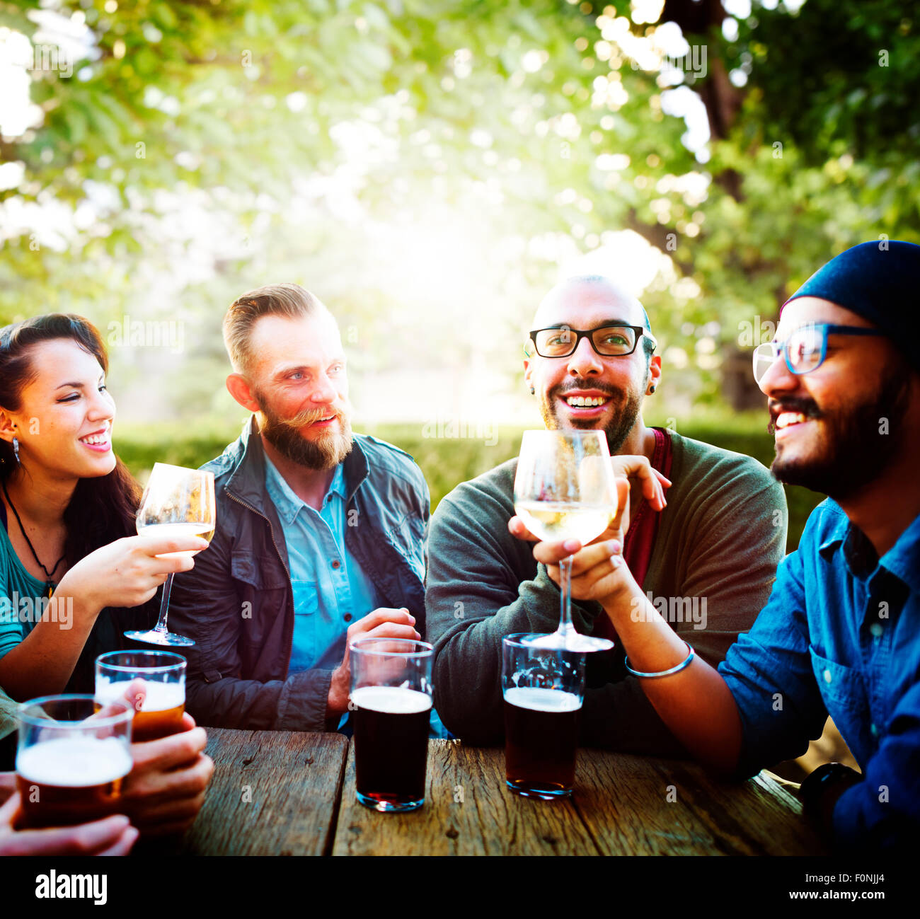 Party Celebrating Friendship Drinking Togetherntess Concept Stock Photo ...
