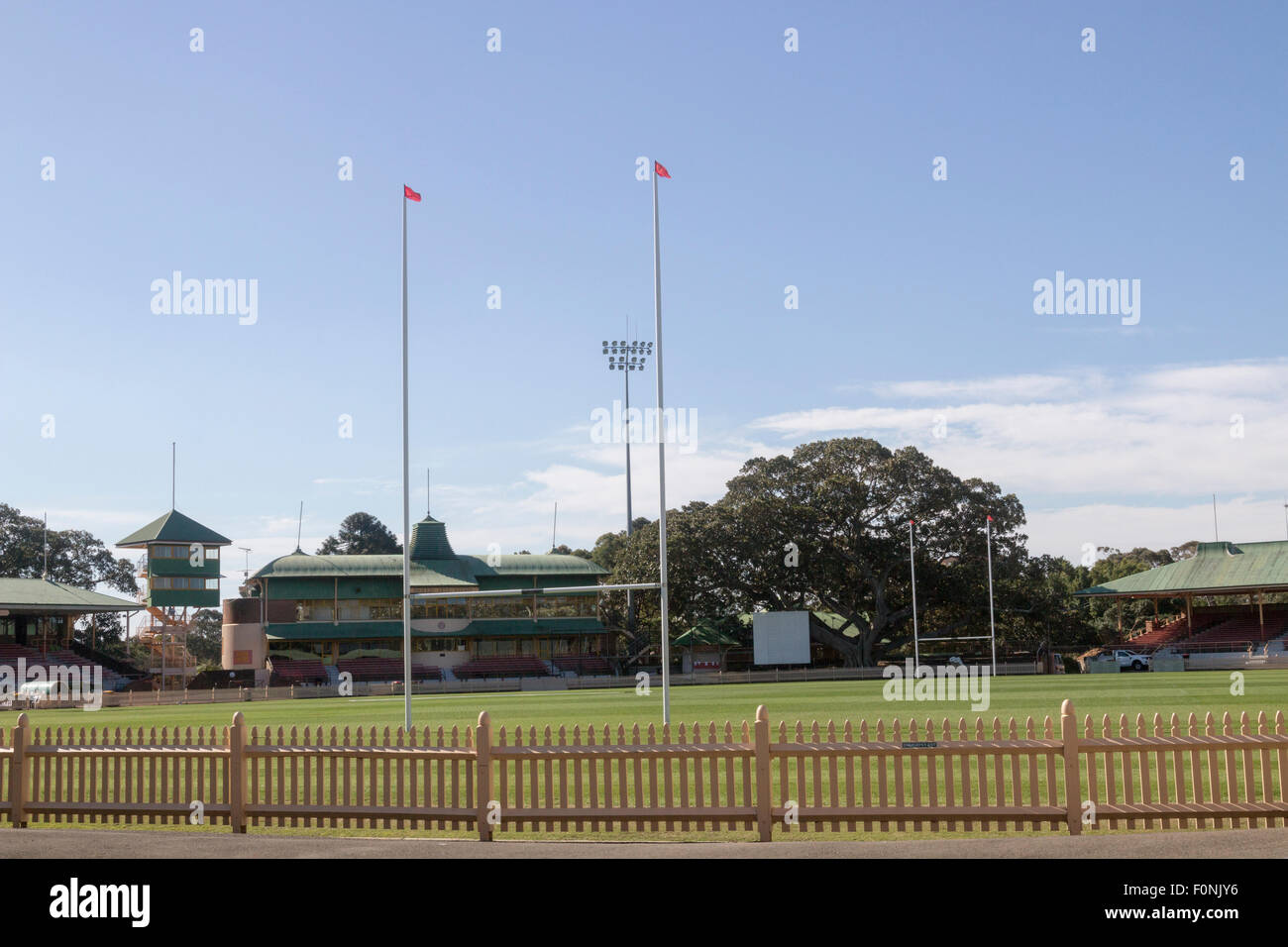 Australian football goal posts hi-res stock photography and images - Alamy
