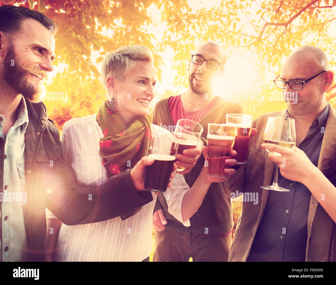 Diverse People Friends Hanging Out Concept Stock Photo - Alamy