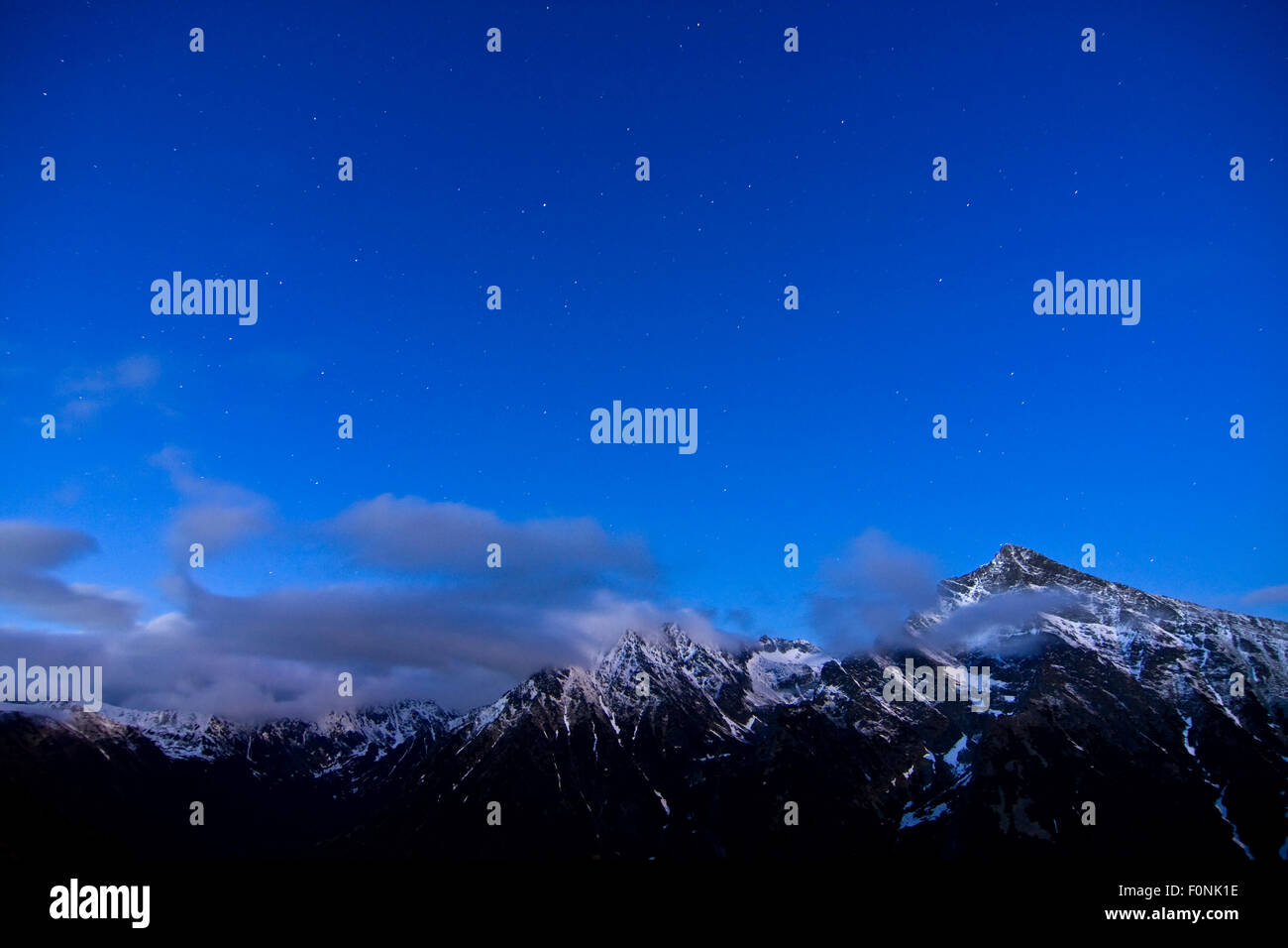 Massif with Mount Krivàn (2,495m) and Mount Hruba Kopa (2,238m) at ...