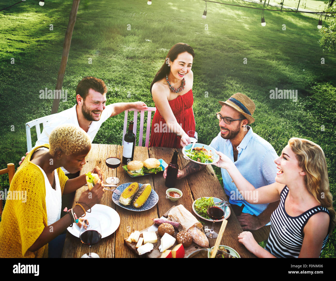 Diverse People Party Togetherness Friendship Concept Stock Photo - Alamy