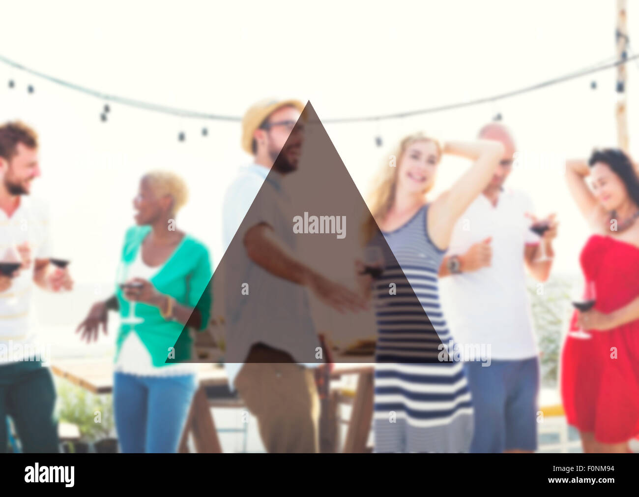 Summer Togetherness Friendship Triangle Copy Space Concept Stock Photo ...