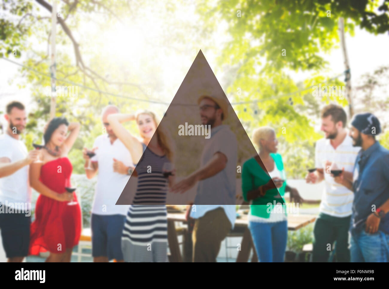 Summer Togetherness Friendship Triangle Copy Space Concept Stock Photo ...
