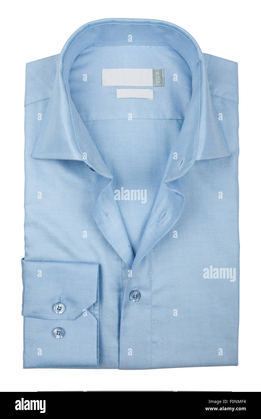 blue men shirts isolated on white Stock Photo - Alamy