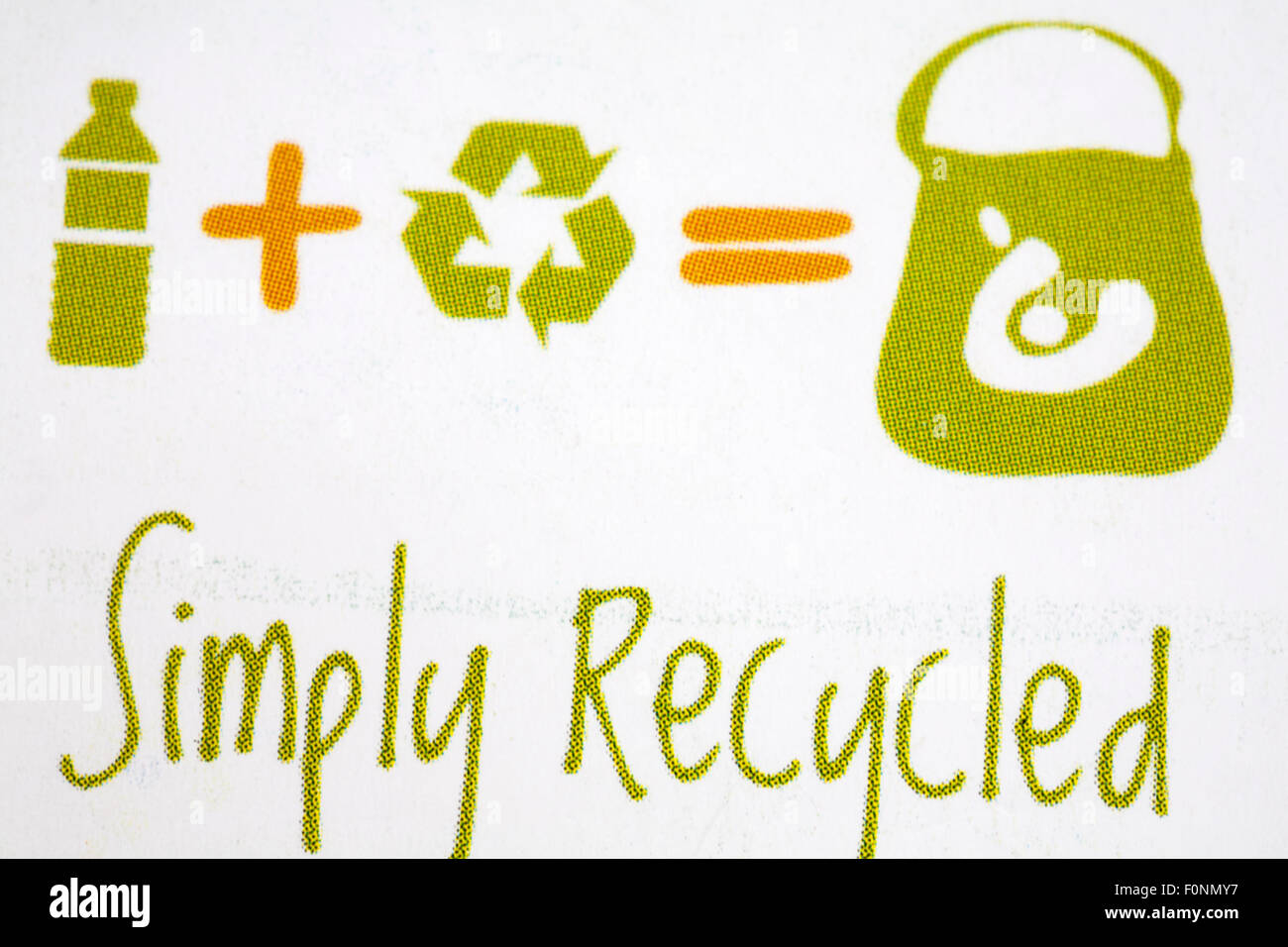 Made from rpet recycled plastic bottles hi-res stock photography and ...