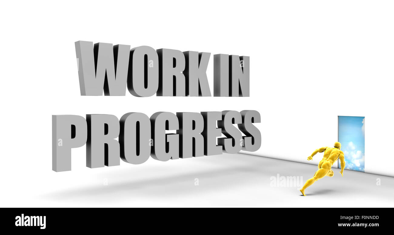 Work in Progress as a Fast Track Direct Express Path Stock Photo - Alamy