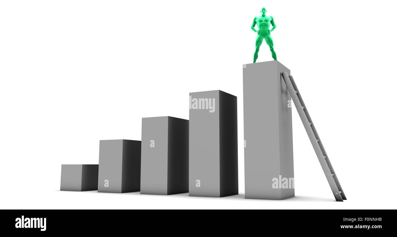 Business cartoon successful sales growth hi-res stock photography and ...