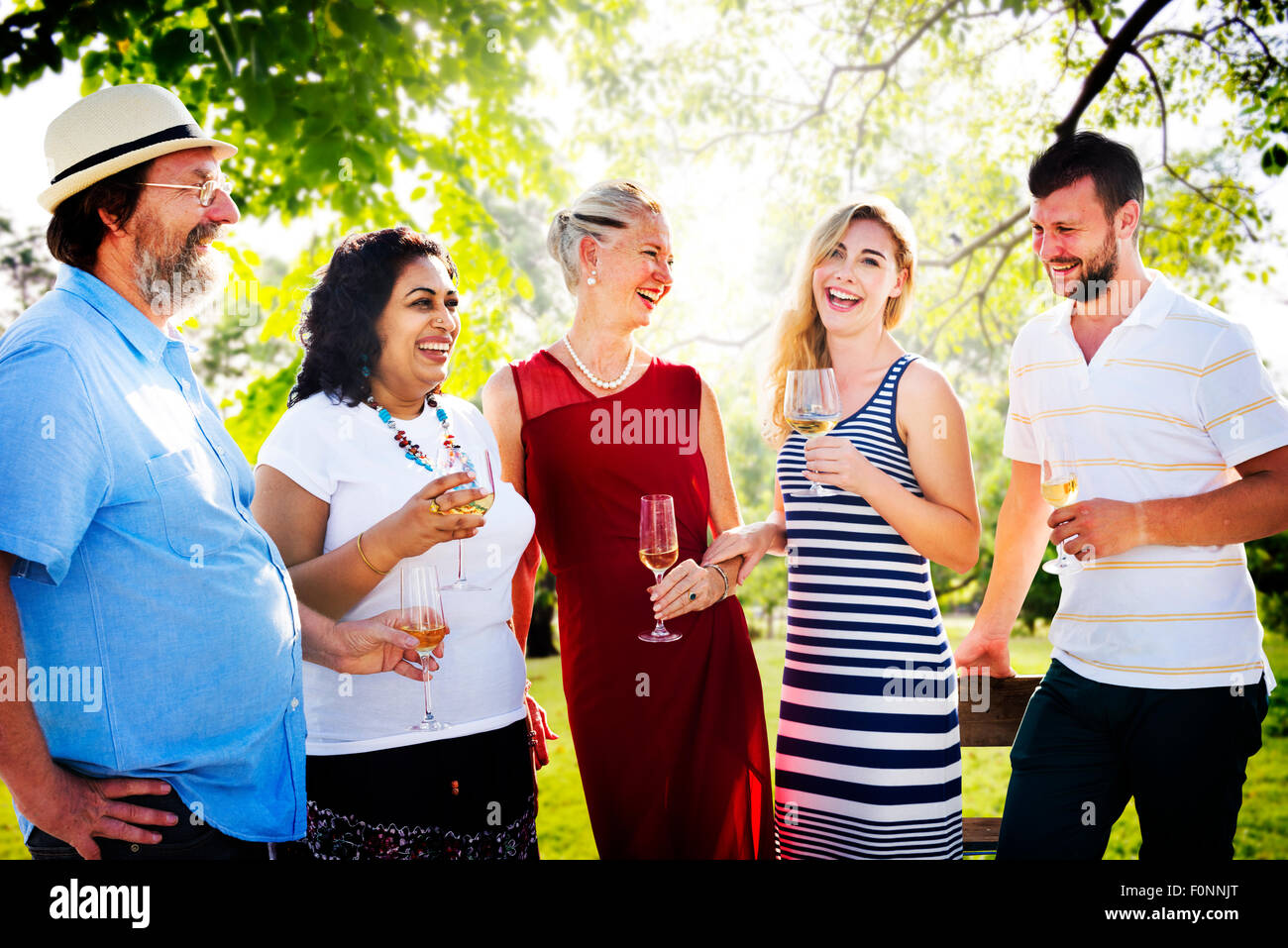 Diverse People Party Togetherness Friendship Concept Stock Photo - Alamy