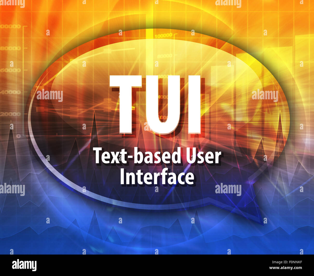 Speech bubble illustration of information technology acronym ...