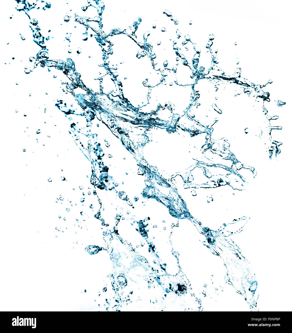 Stylish water splash. Isolated on white background Stock Photo - Alamy