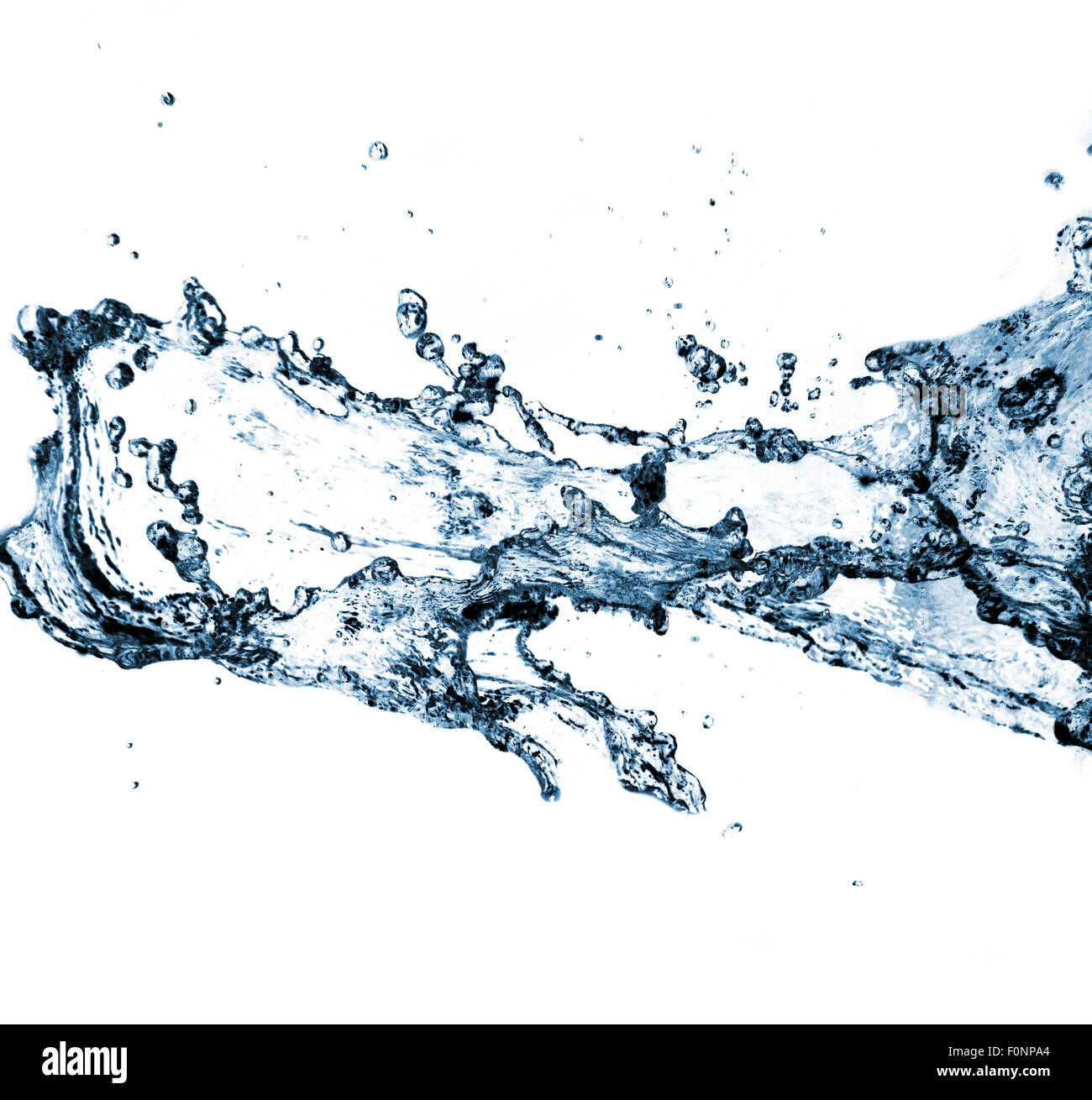 Stylish water splash. Isolated on white background Stock Photo - Alamy