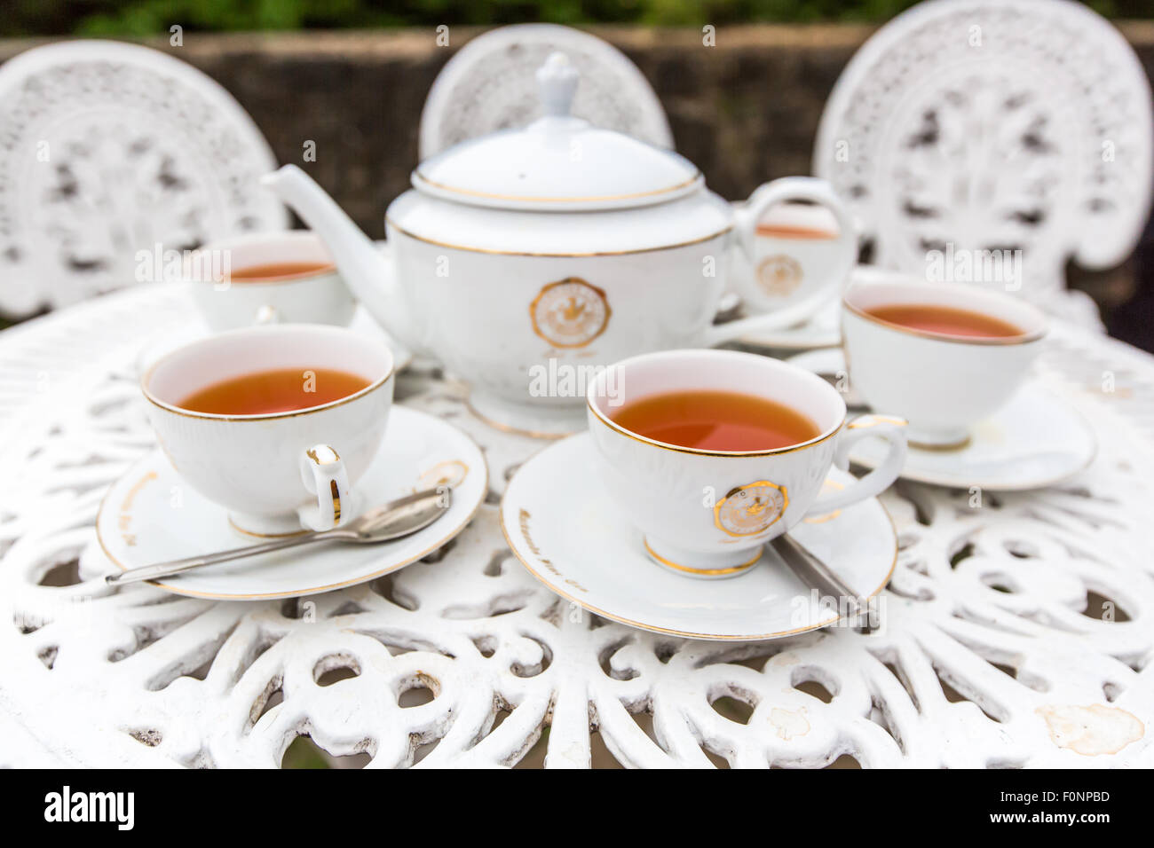 Sri Lanka Mackwoods tea house Stock Photo - Alamy