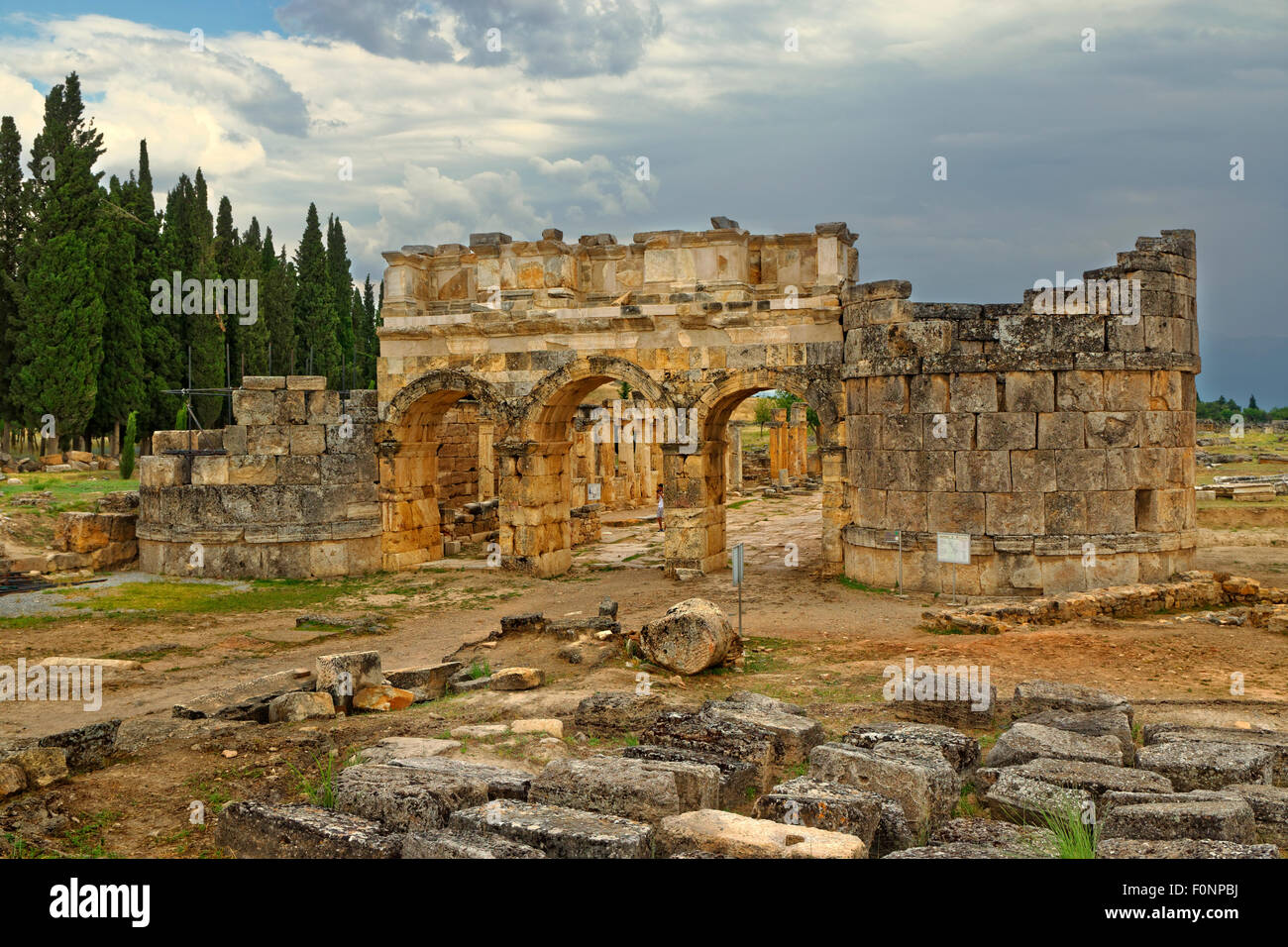 Remains of the Frontinus Street & the Domitian Gate at the Roman ...