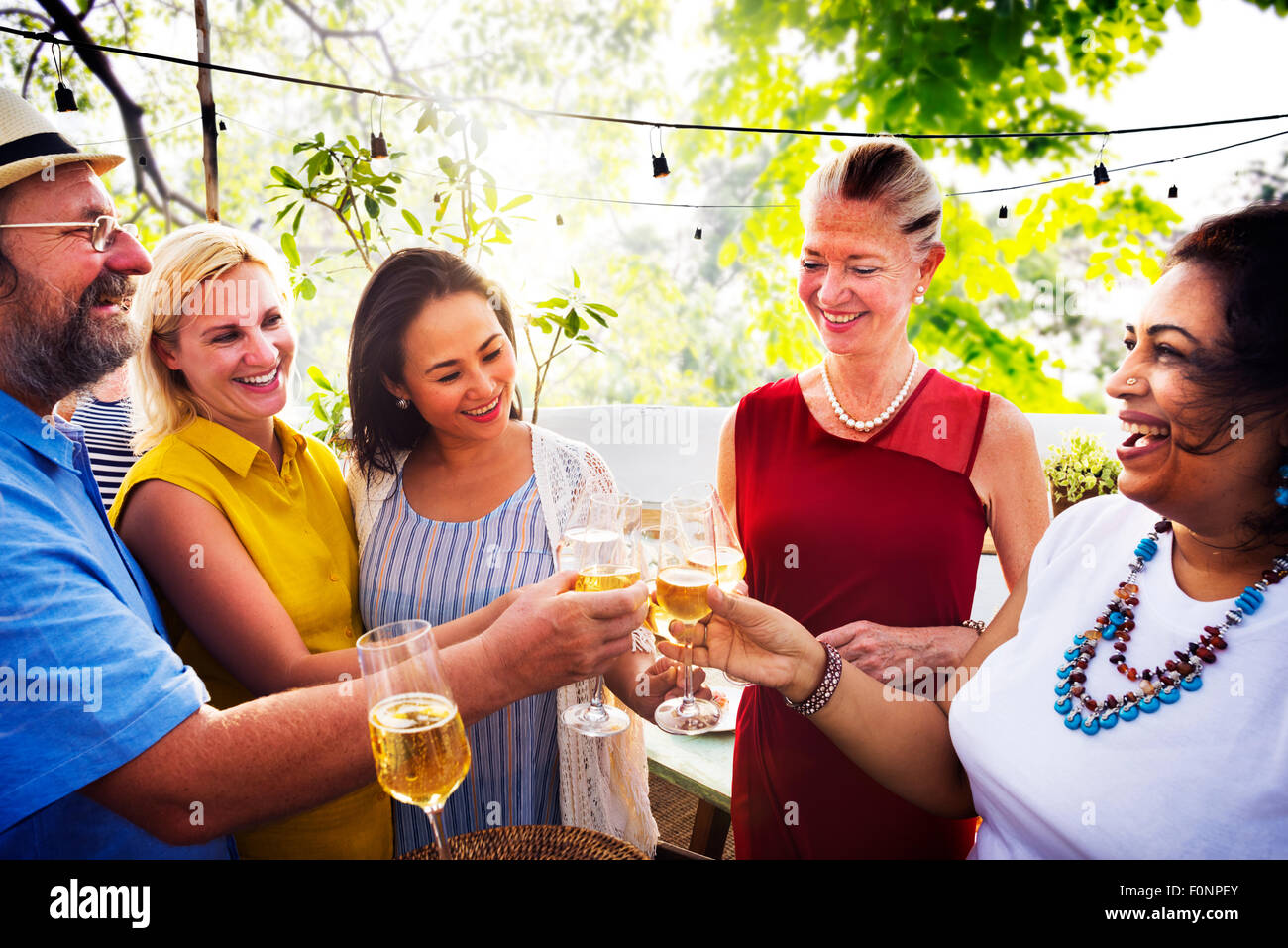 Friends Friendship Party Hanging out Concept Stock Photo - Alamy