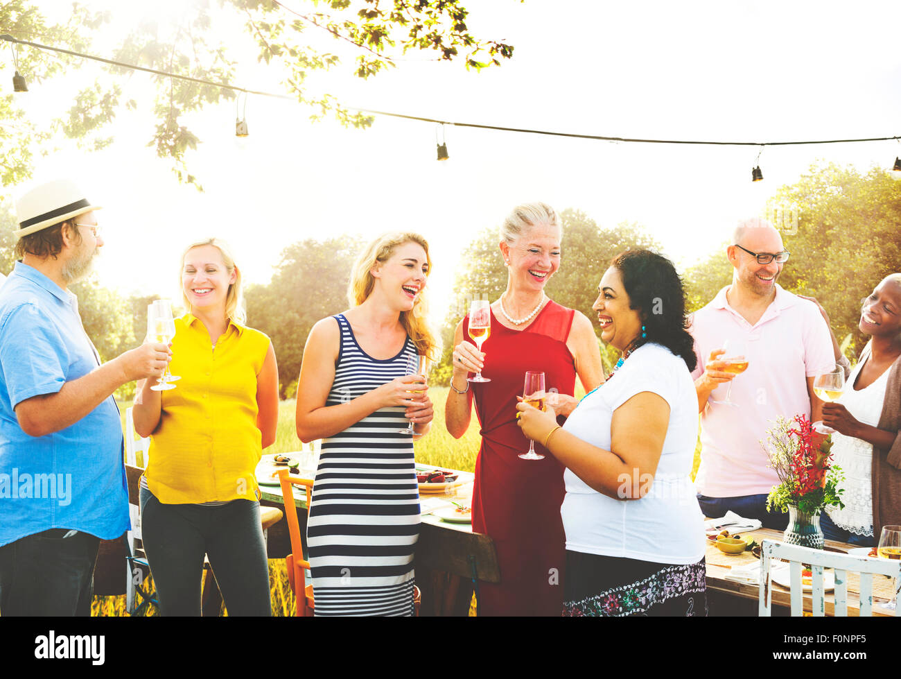 Friends Friendship Party Hanging out Concept Stock Photo - Alamy