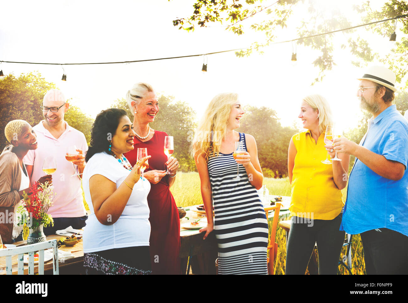 Friends Friendship Party Hanging out Concept Stock Photo - Alamy