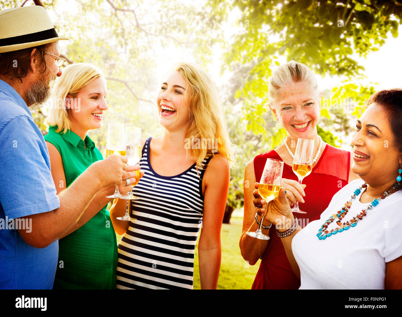 Diverse People Party Togetherness Friendship Concept Stock Photo - Alamy
