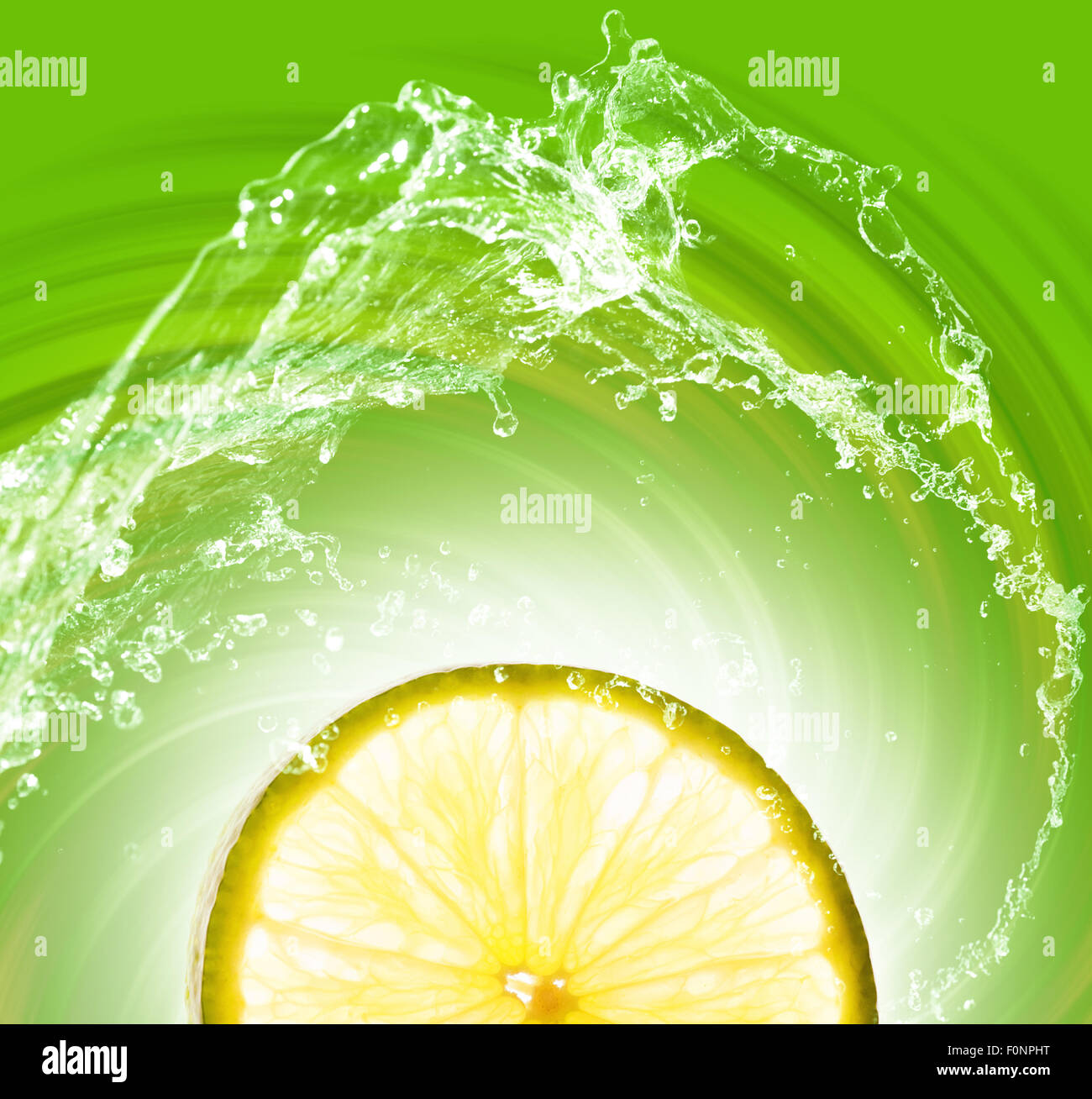 Lime slice on abstract background Stock Photo - Alamy