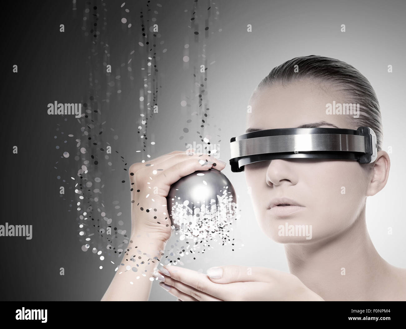 Beautiful female robot hi-res stock photography and images - Alamy