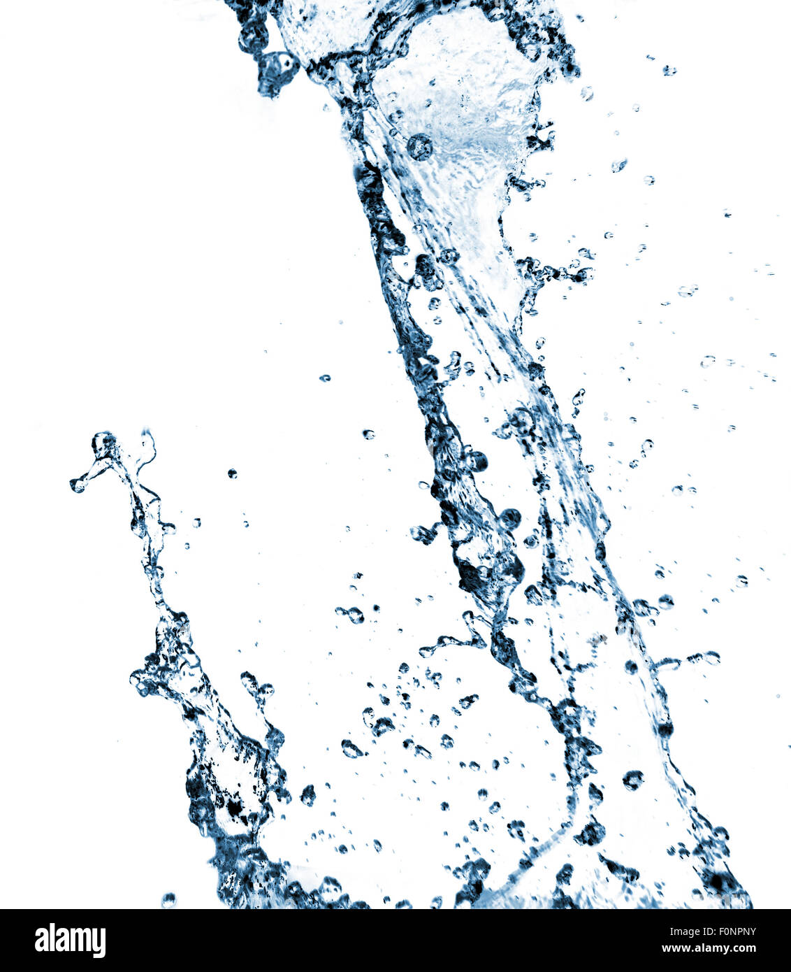 Stylish water splash. Isolated on white background Stock Photo - Alamy