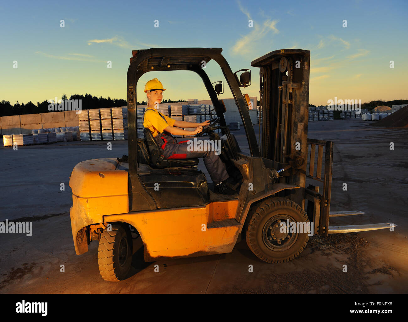 Female Driving Cargo Truck High Resolution Stock Photography and Images ...