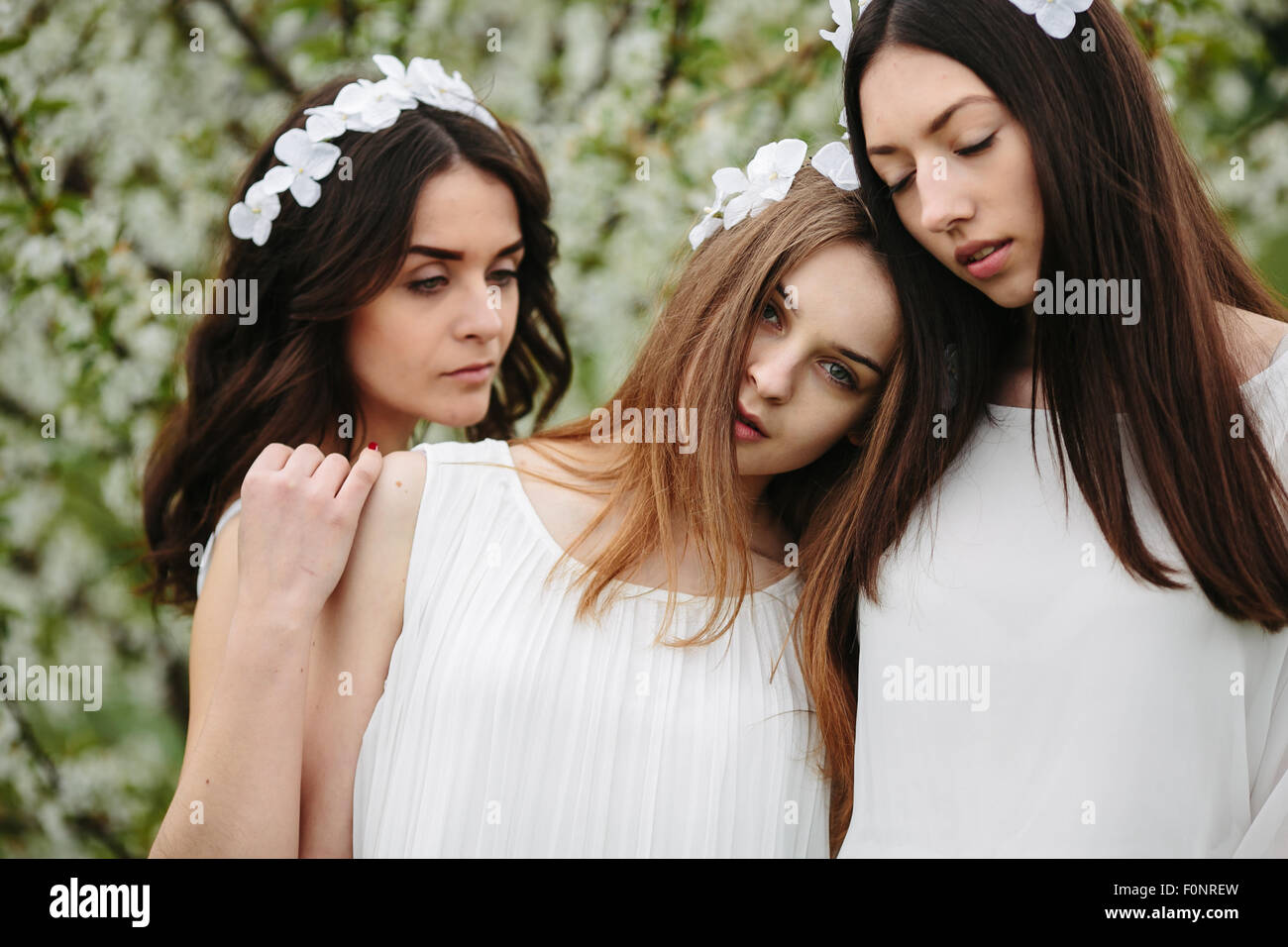 three beautiful girls Stock Photo - Alamy