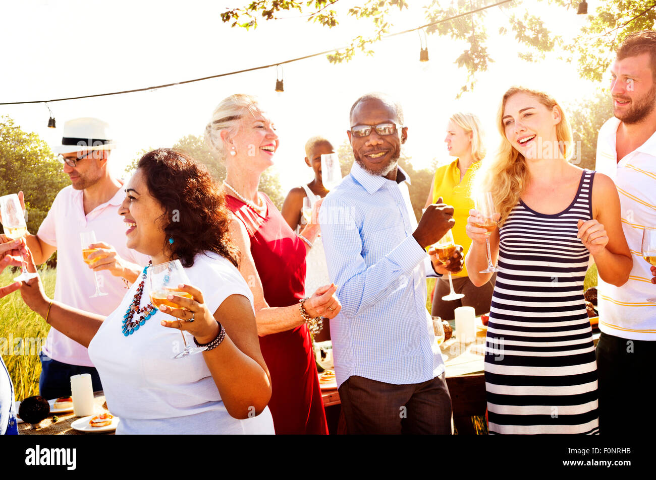 Diverse People Party Togetherness Friendship Concept Stock Photo - Alamy