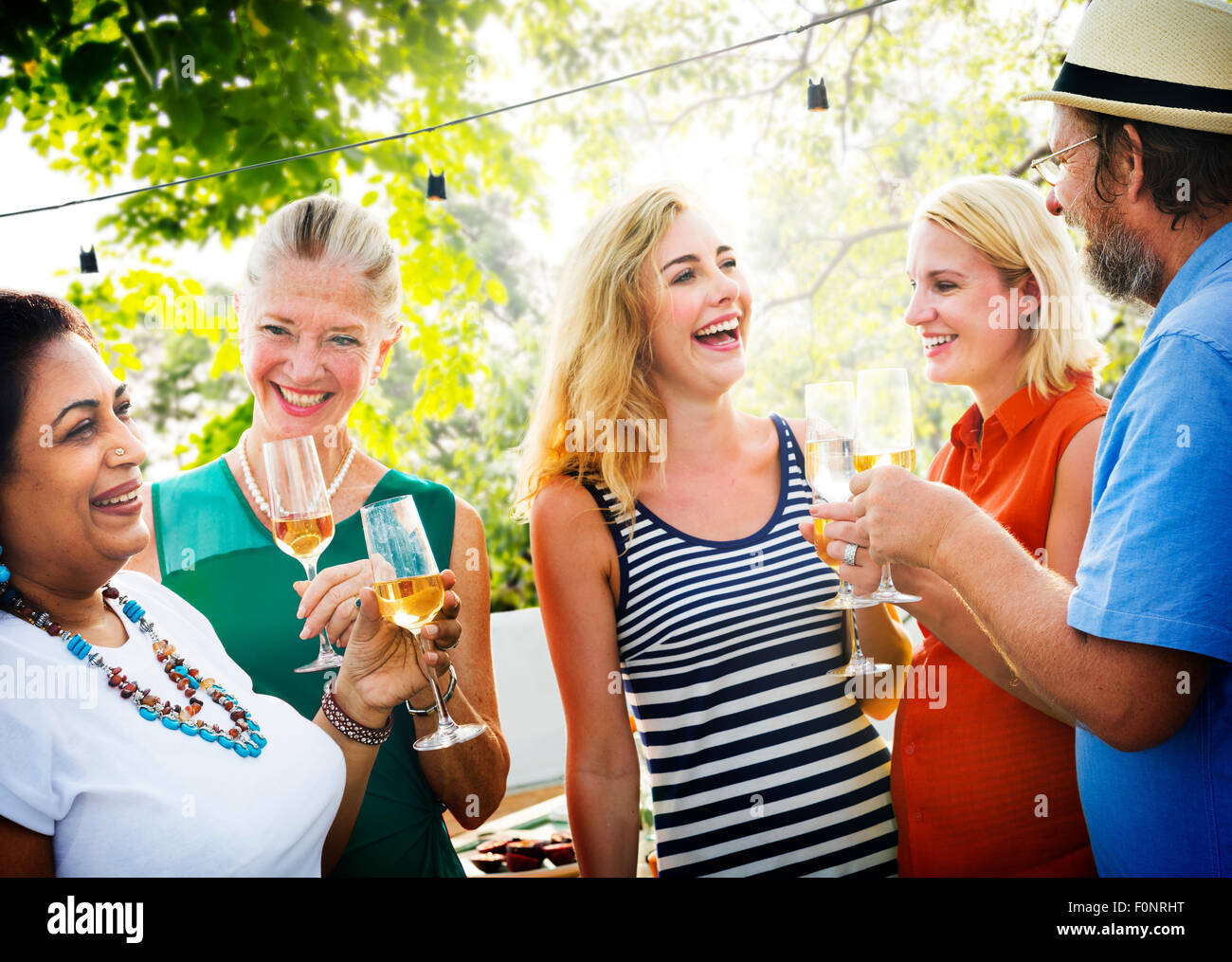 Diverse People Party Togetherness Friendship Concept Stock Photo - Alamy