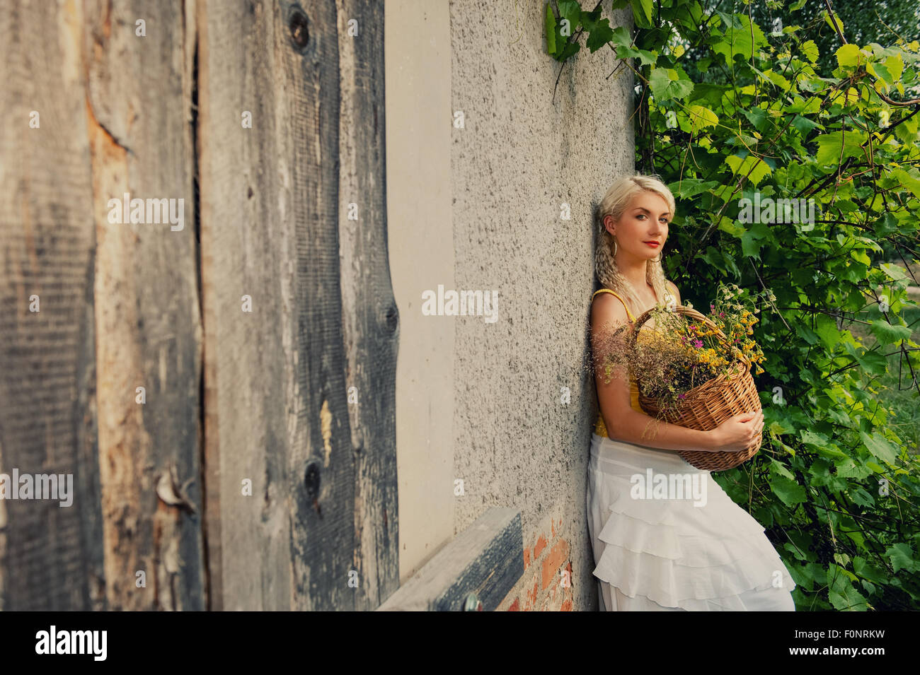 Beautiful woman outdoors Stock Photo - Alamy
