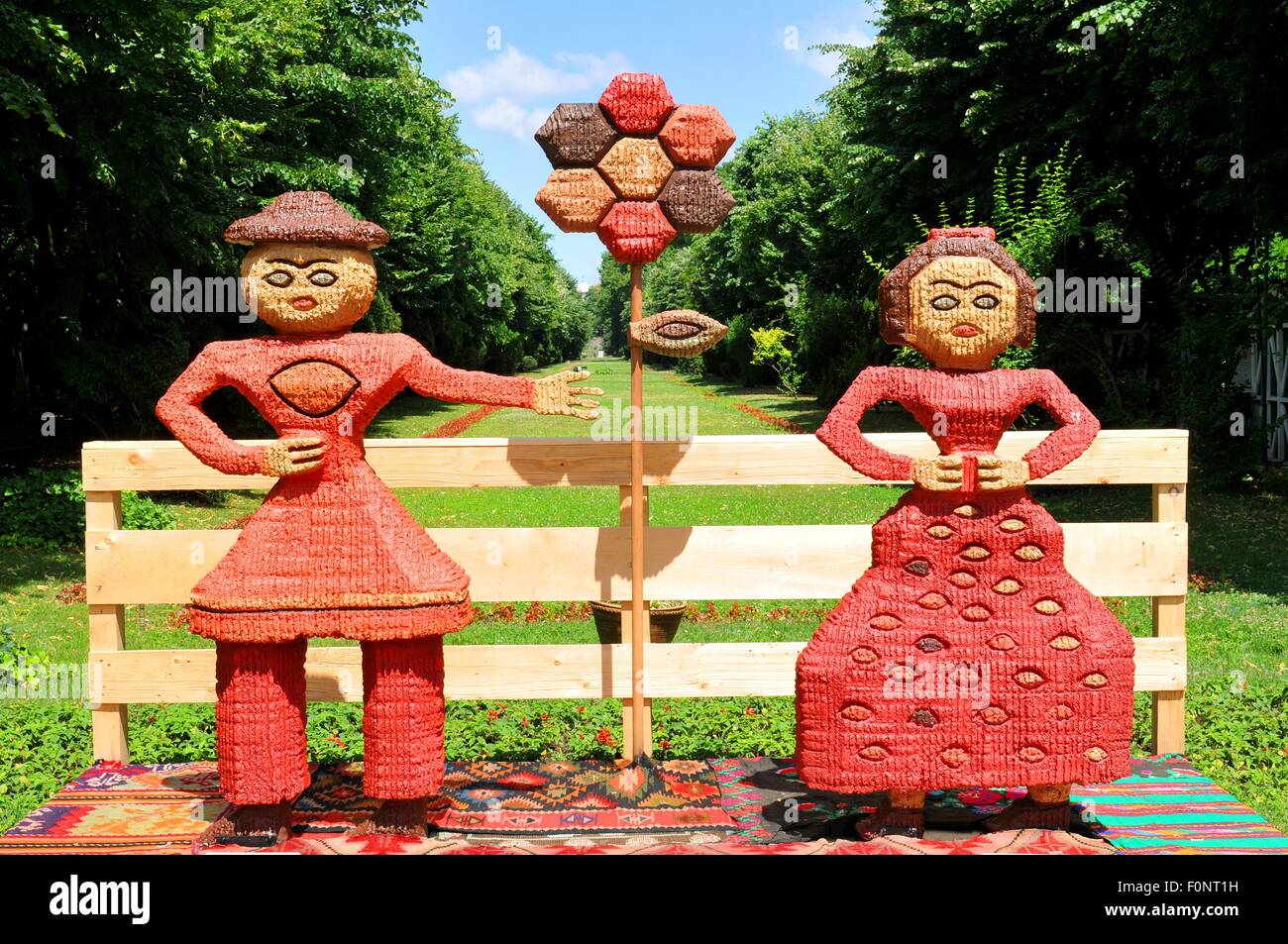 Bucharest, Romania - June 24, 2015: Traidtional Romanian folk art on ...