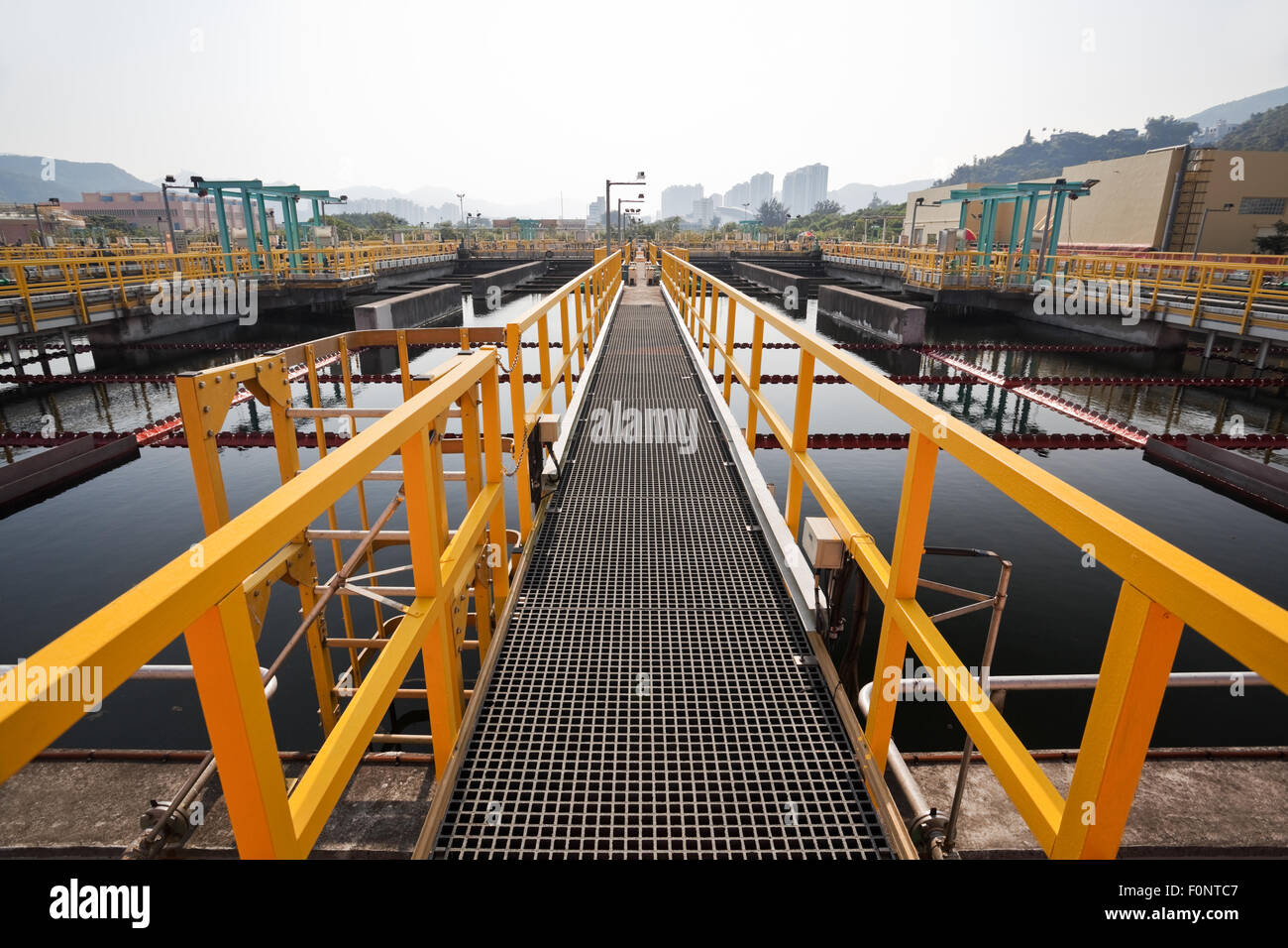 Sewage treatment plant Stock Photo - Alamy
