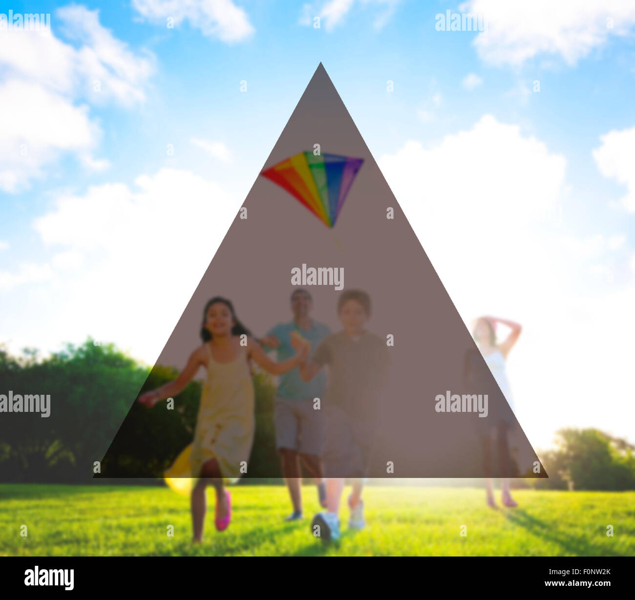 Summer Togetherness Friendship Triangle Copy Space Concept Stock Photo ...
