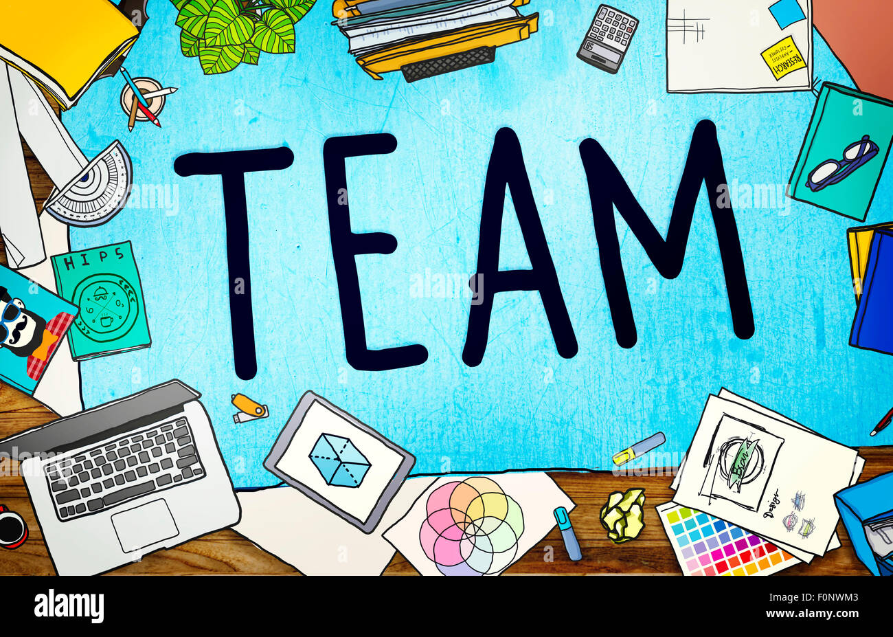 Team Corporate Teamwork Collaboration Assistance Concept Stock Photo ...