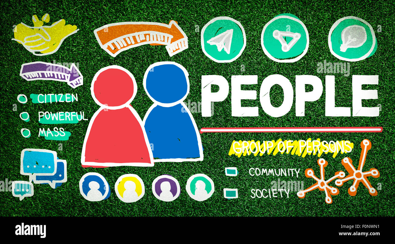 People Person Group Citizen Community Concept Stock Photo - Alamy