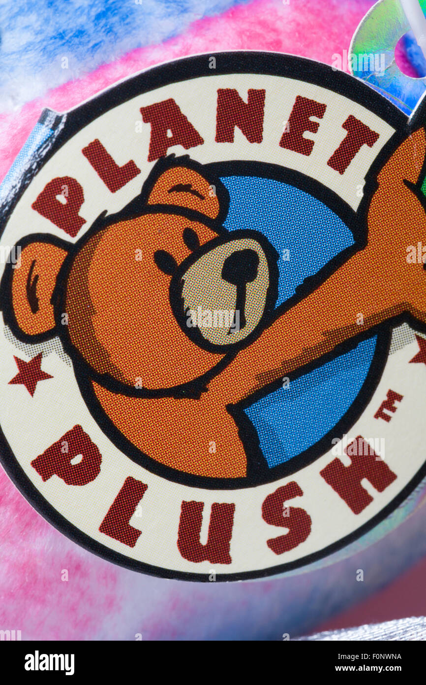 Planet Plush label on Belle the Philadelphia Bear Stock Photo - Alamy
