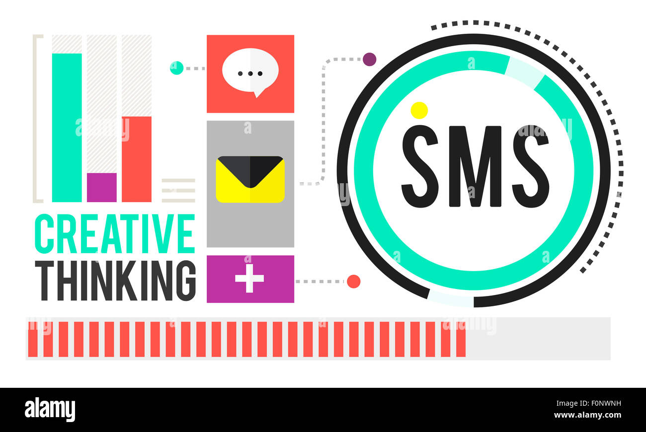 Sms Digital Messaging Communication Technology Concept Stock Photo - Alamy