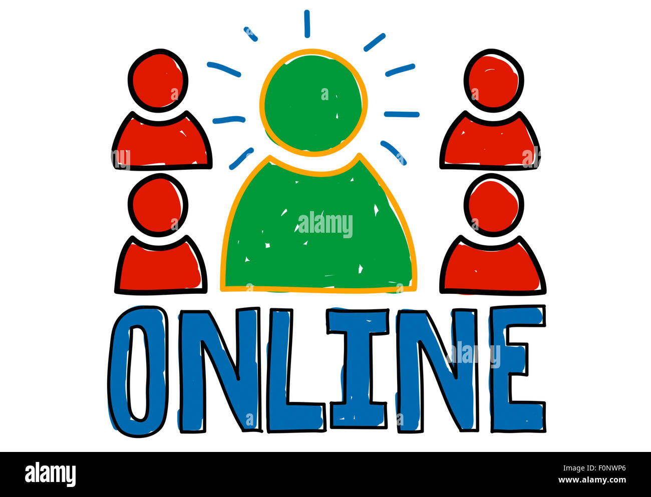 Online Connection Networking Internet Communication Concept Stock Photo ...