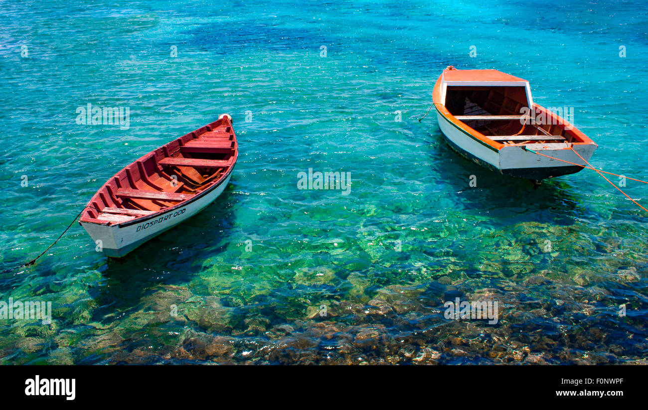 Fishermen's warf Curacao Stock Photo - Alamy