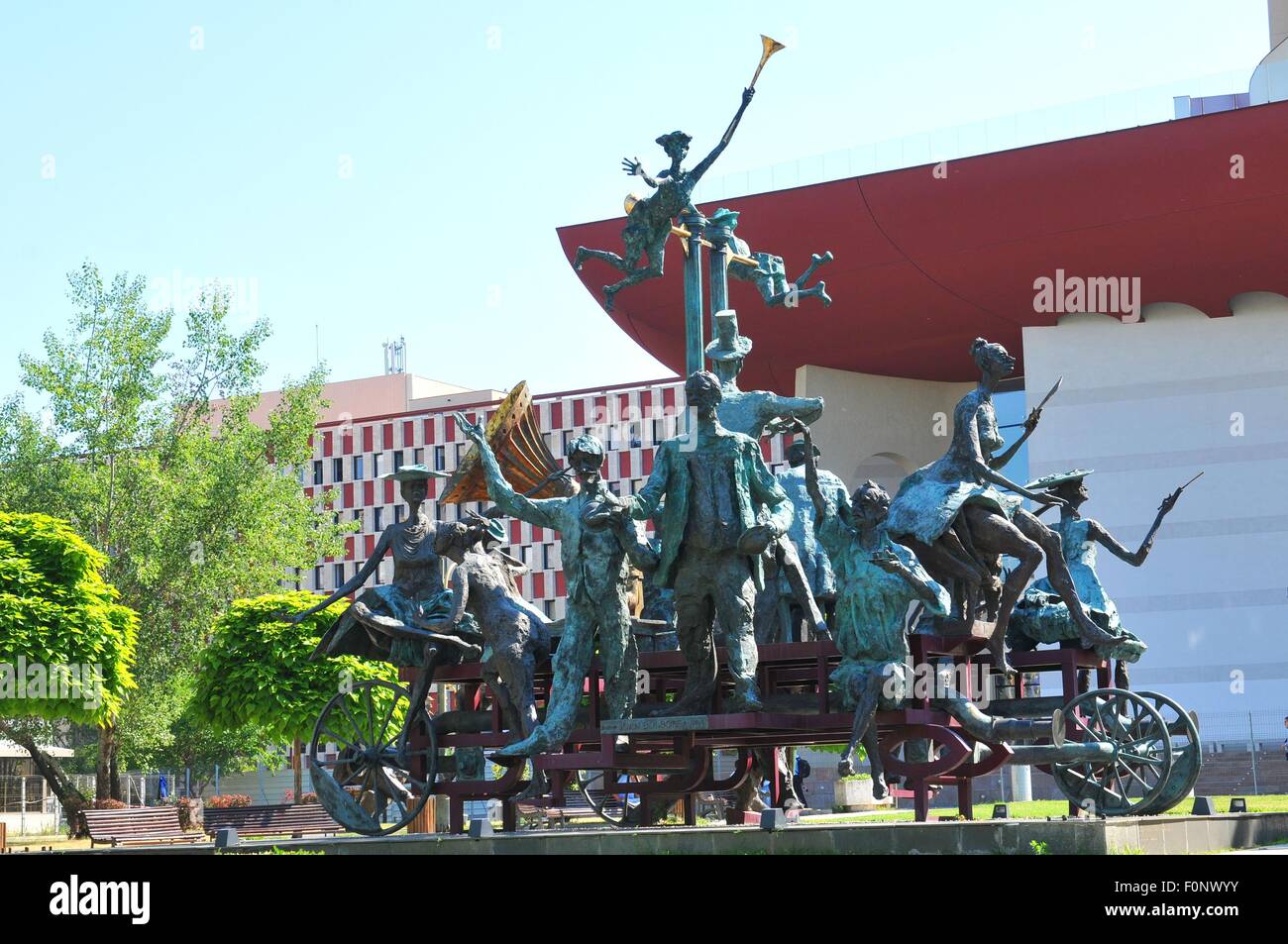 BUCHAREST, ROMANIA - JUNE 24, 2015. Architectural detail of the ...