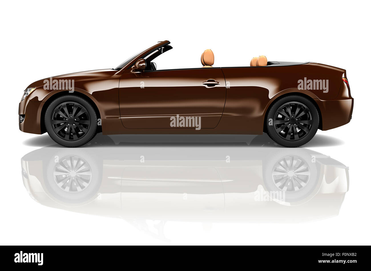 Car Convertible Transportation 3D Illustration Concept Stock Photo - Alamy
