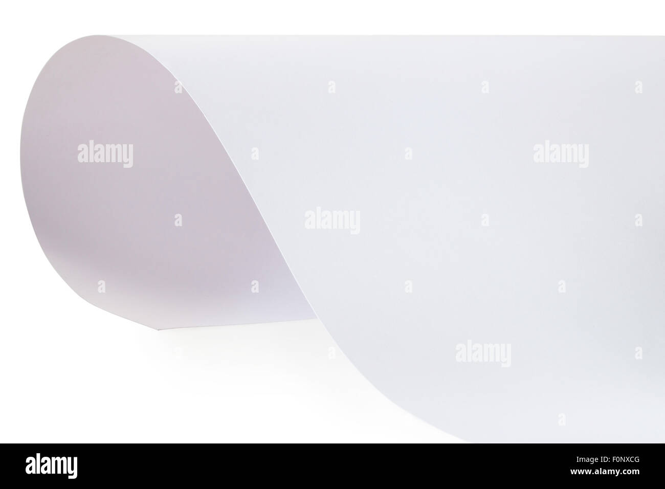 Curved sheet of paper hi-res stock photography and images - Alamy