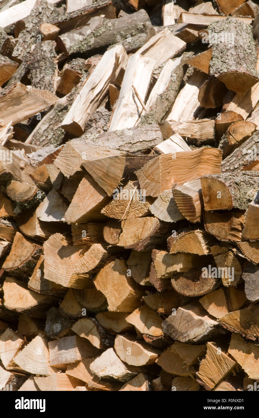 chopped fire wood firewood chopping cutting stacked stacking split ...