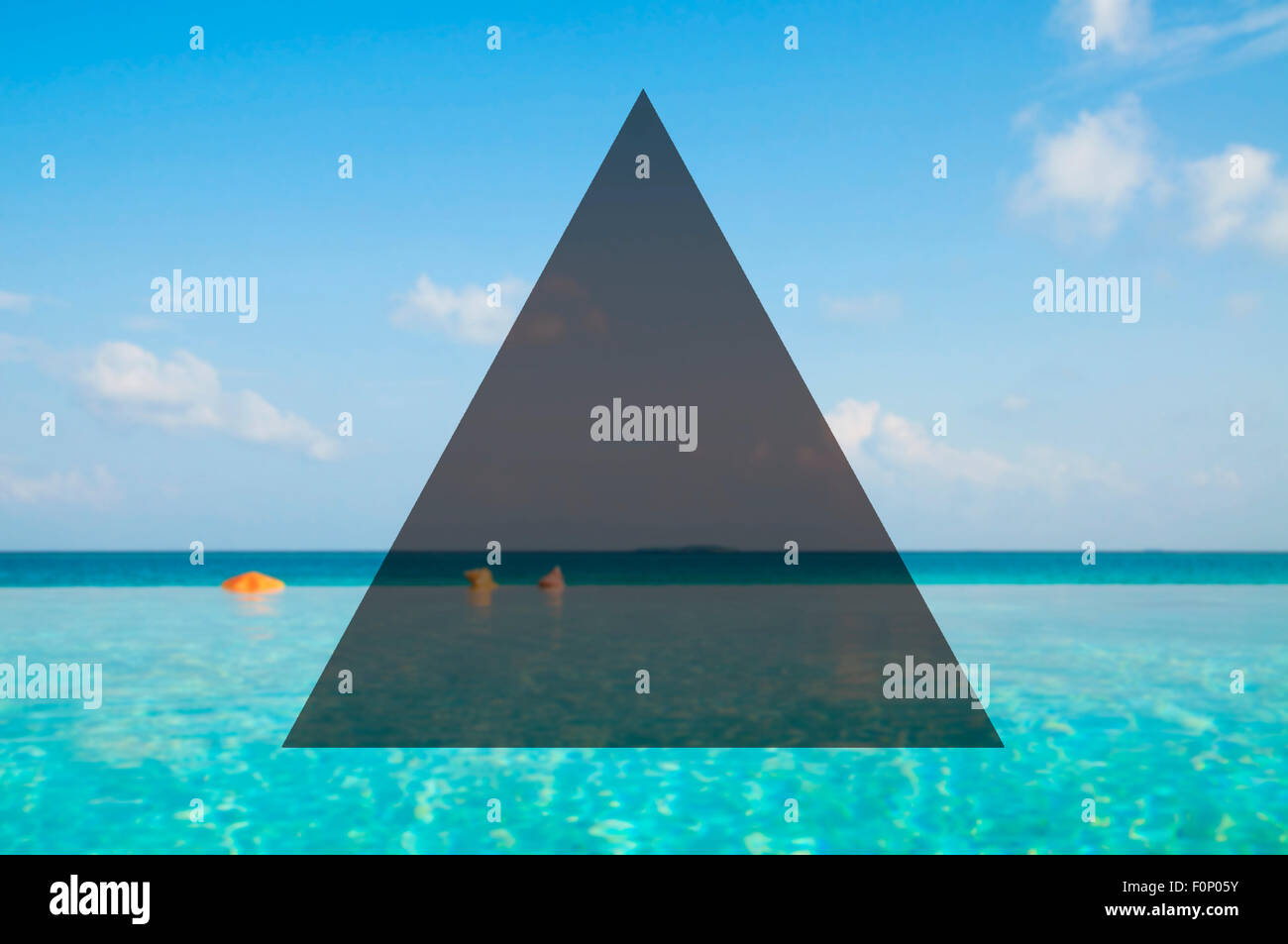 Summer Togetherness Friendship Triangle Copy Space Concept Stock Photo ...