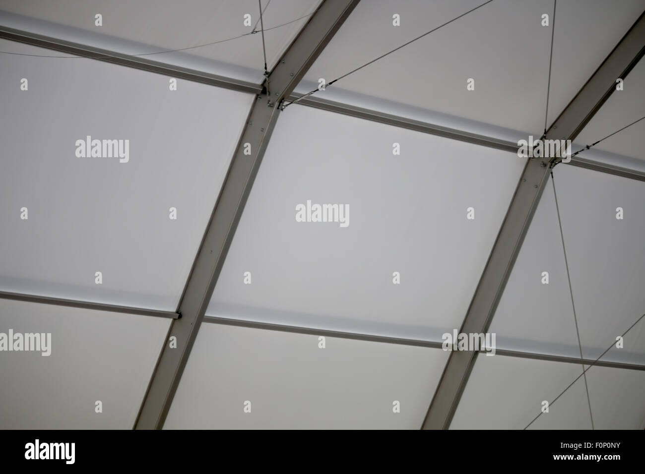 The Ceiling of the Truss Structure at the Construction site Stock Photo ...