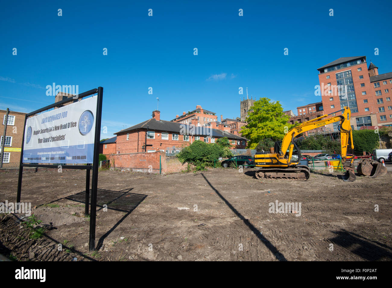The start of construction work on London Road in Nottingham City ...