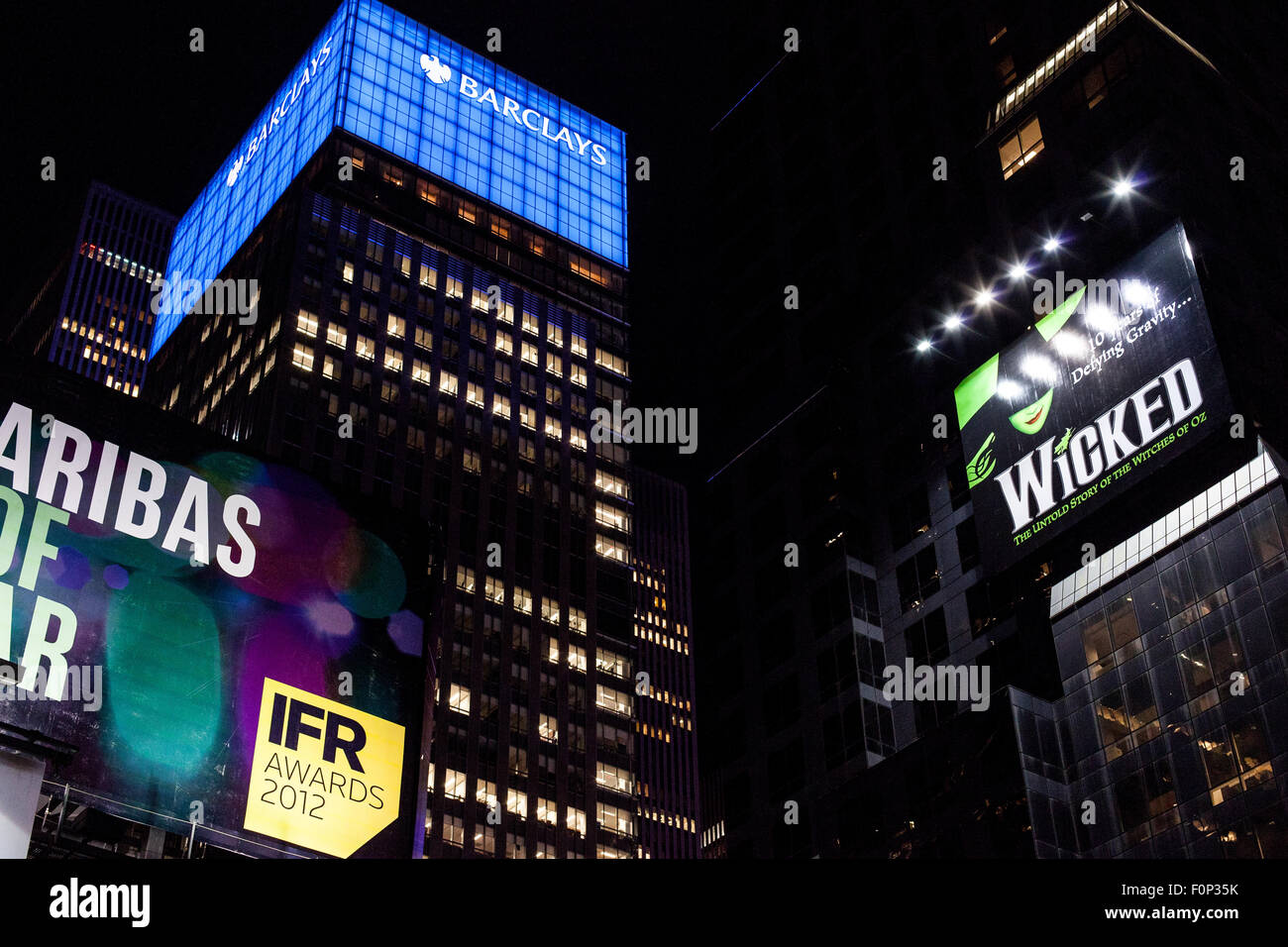 New York. USA. Neon signs near Times Square Stock Photo - Alamy