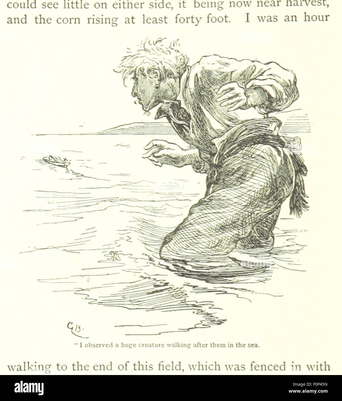 Gulliver's Travels Map Illustration High Resolution Stock Photography ...
